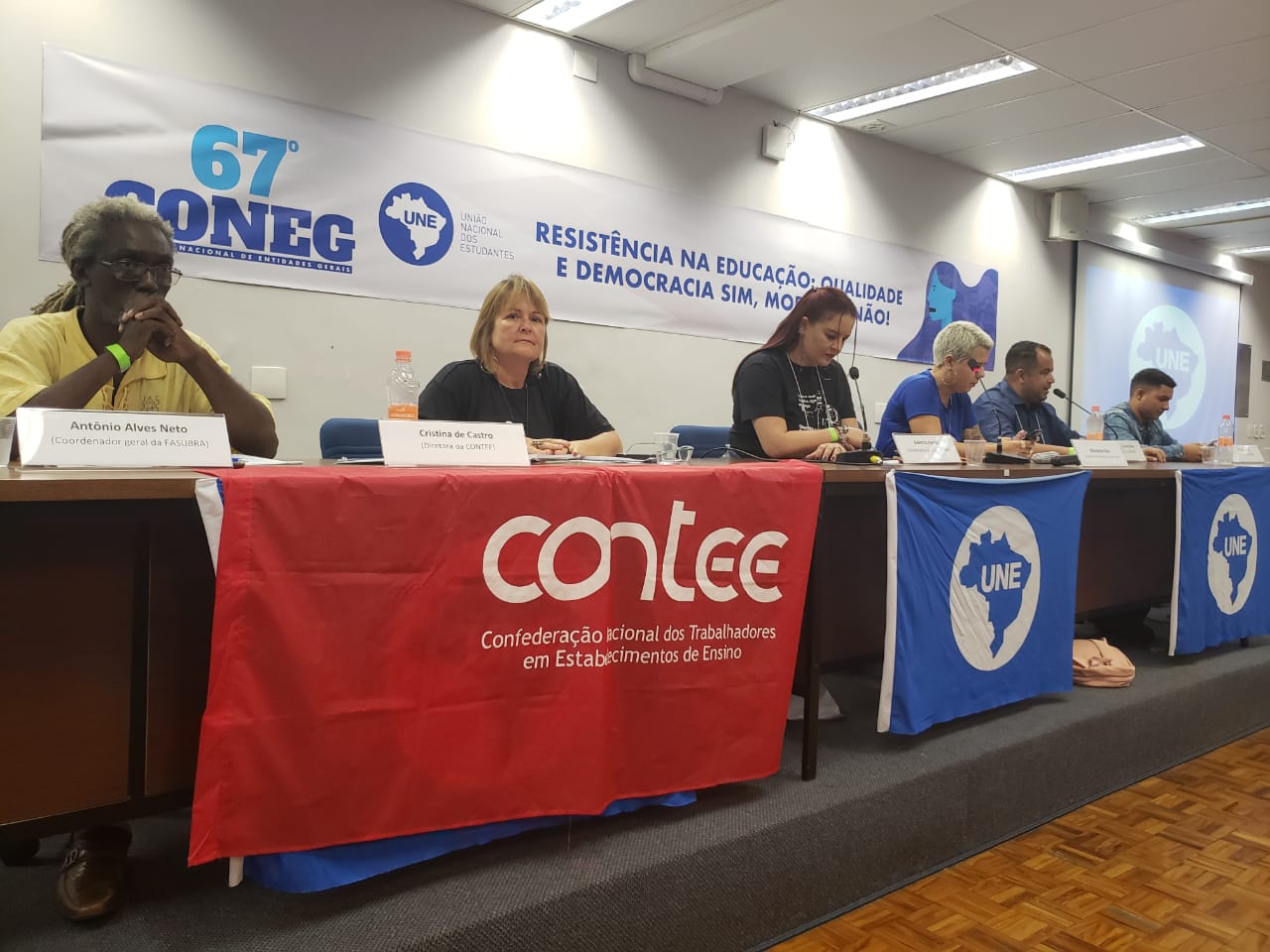 Contee participa do 67° Coneg da UNE – CONTEE